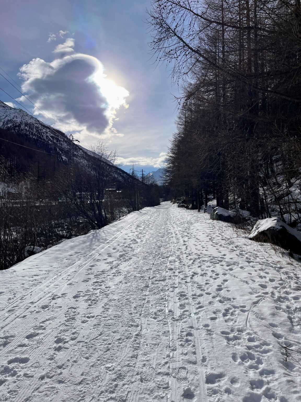 Schneeschuhwandern zur Stausee Mattmark (2200m)